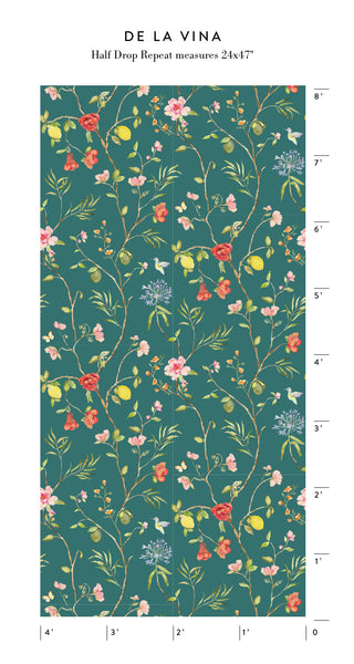 Botanical Green Wallpaper – Sarah Drake Design